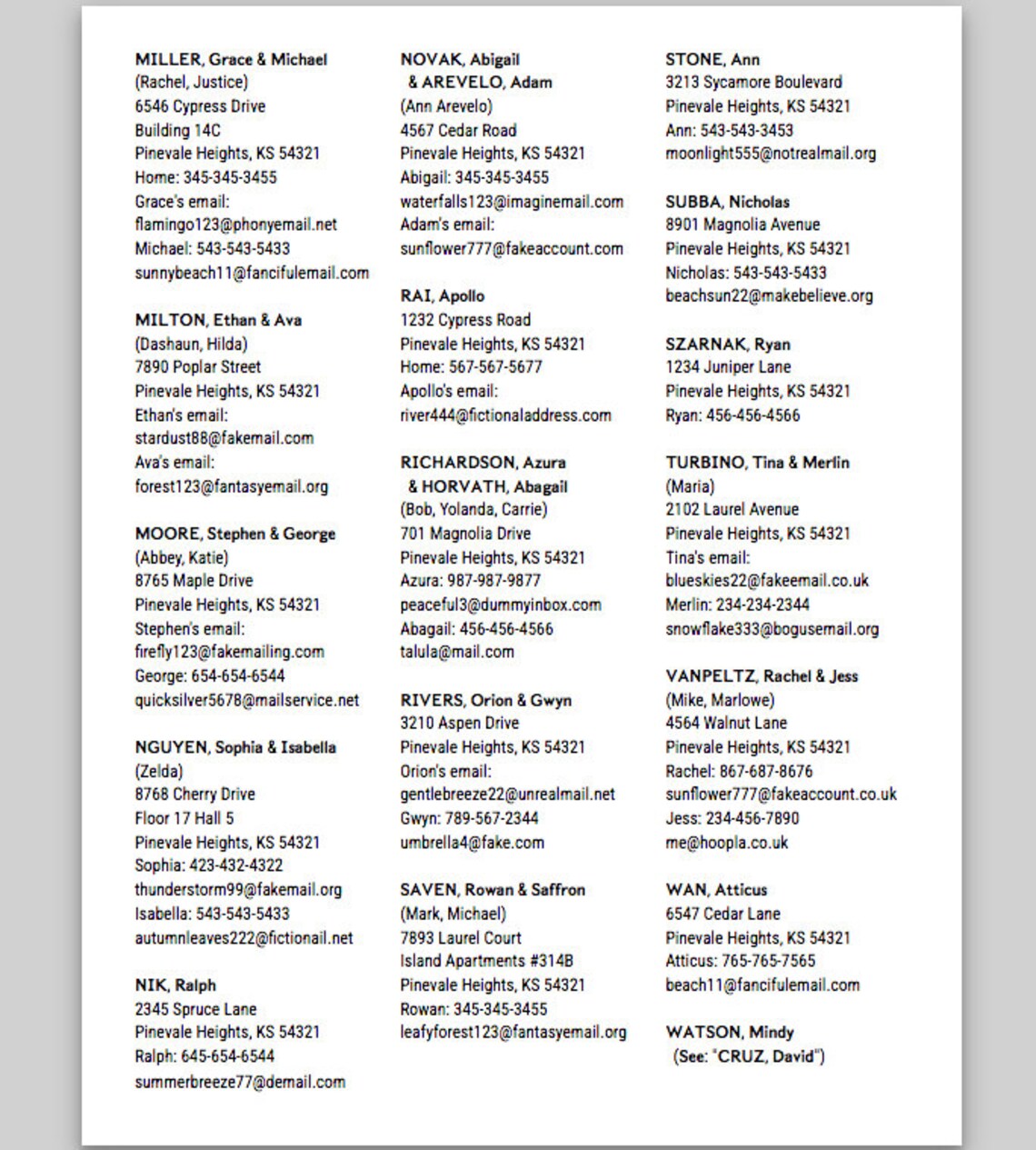 Directory Essentials Template: Address Book, Photo Directory & Mailing ...