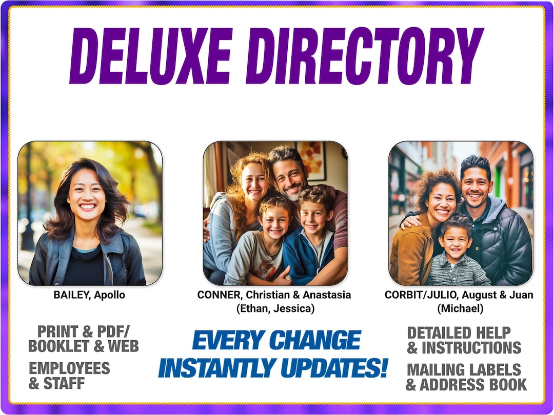 DELUXE DIRECTORY: Create an Instantly-updating Photo Directory W ...