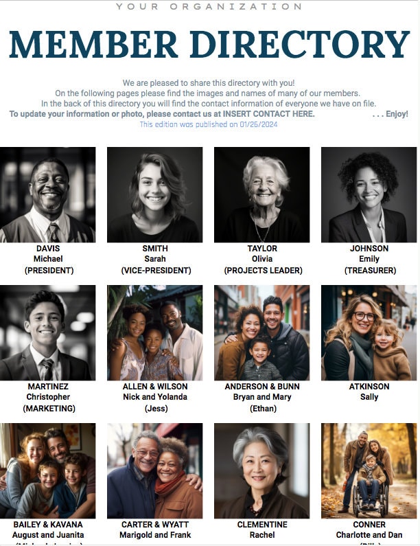 DIRECTORY ESSENTIALS — Templates to Instantly Generate a Photo ...