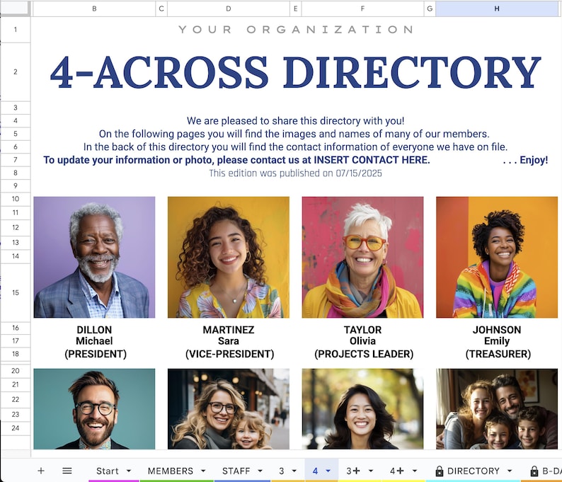 DELUXE DIRECTORY: Create an Instantly-updating Photo Directory W ...