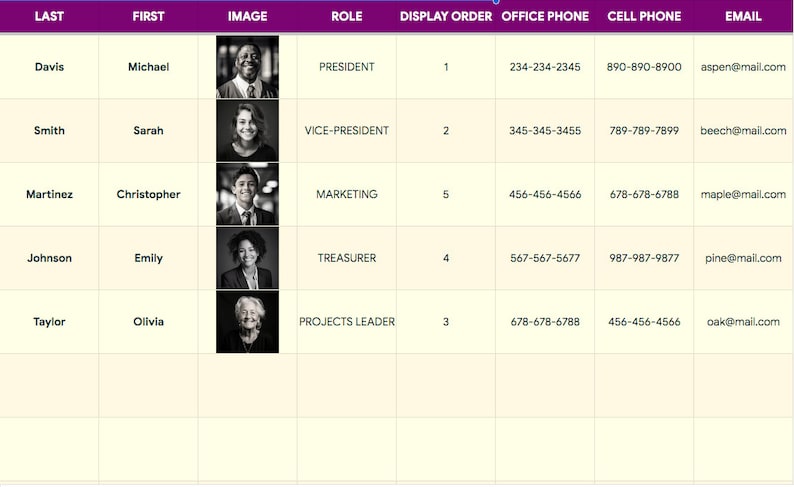 Directory Essentials Template: Address Book, Photo Directory & Mailing ...