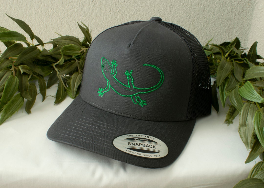 Embroidered Lizard Cap - Etsy
