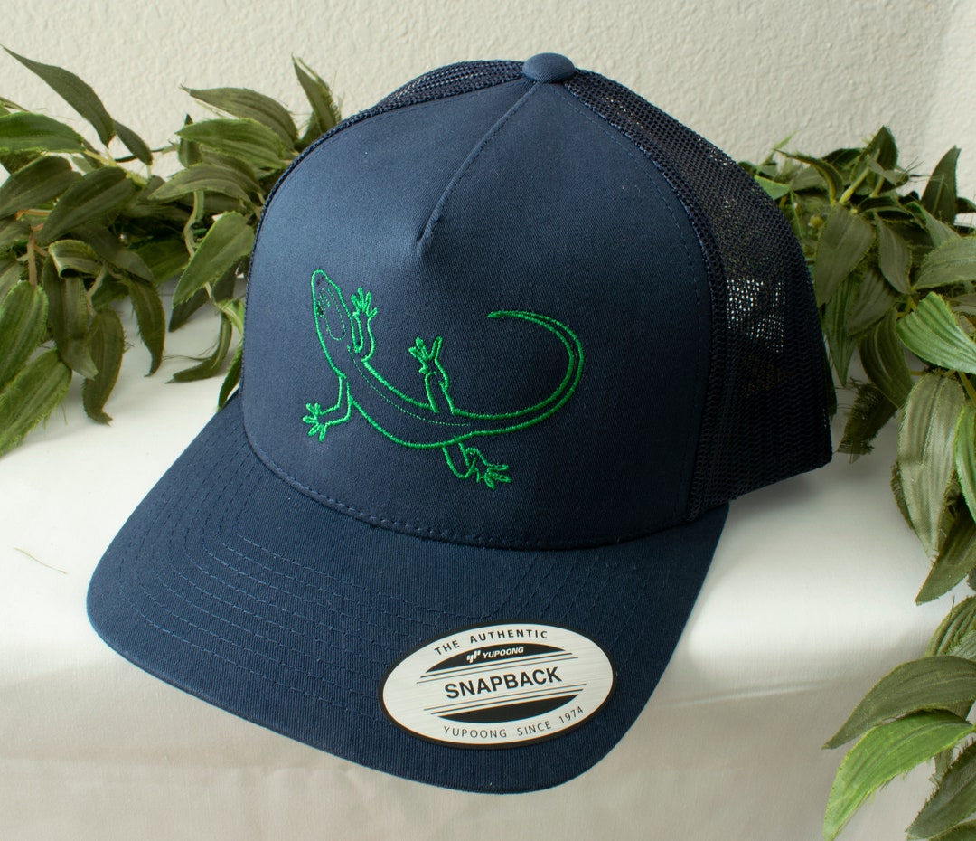 Embroidered Lizard Cap - Etsy