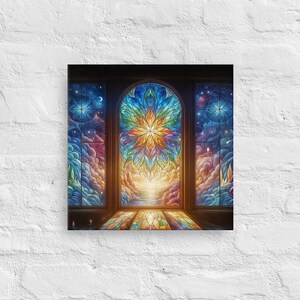 Stained Glass Canvas, Art for Modern Wall Décor, Stained Glass Style ...
