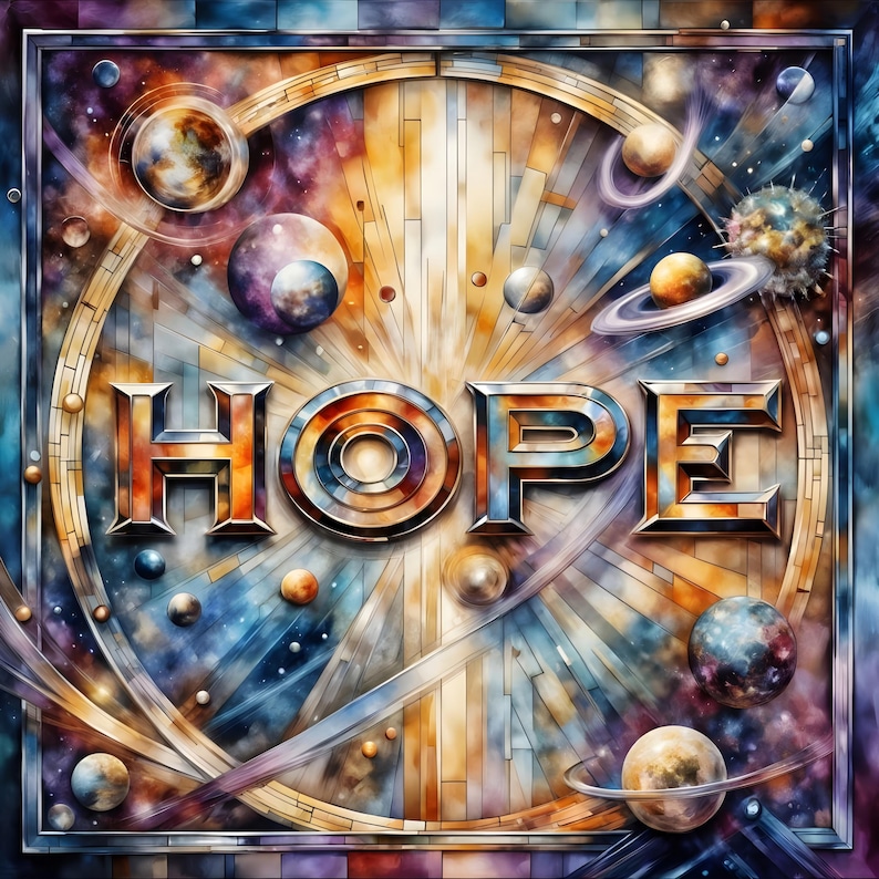 Hope Art Prints: Inspirational Wall Decor Set, 11 Customizable Designs ...