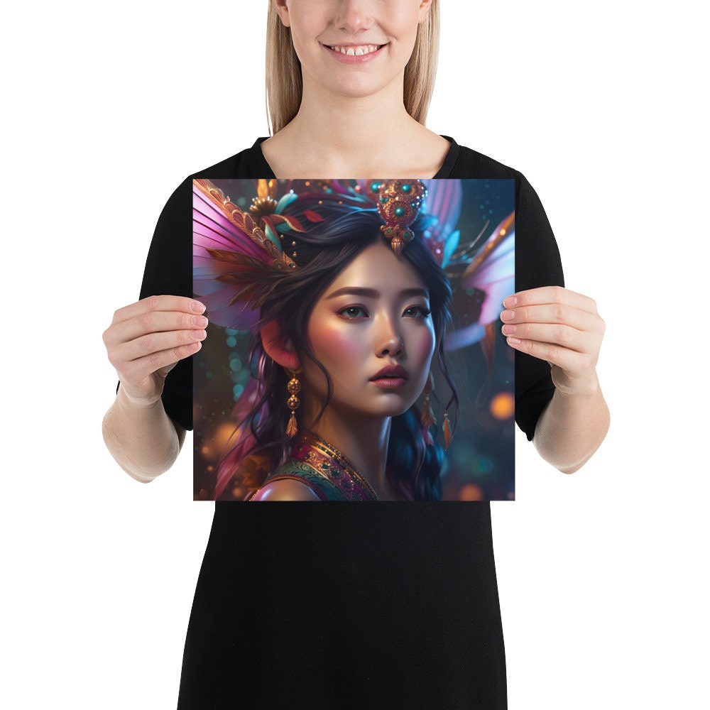 Magical Poster Art for Home Décor, Asian Faerie Art, Whimsical Fantasy ...