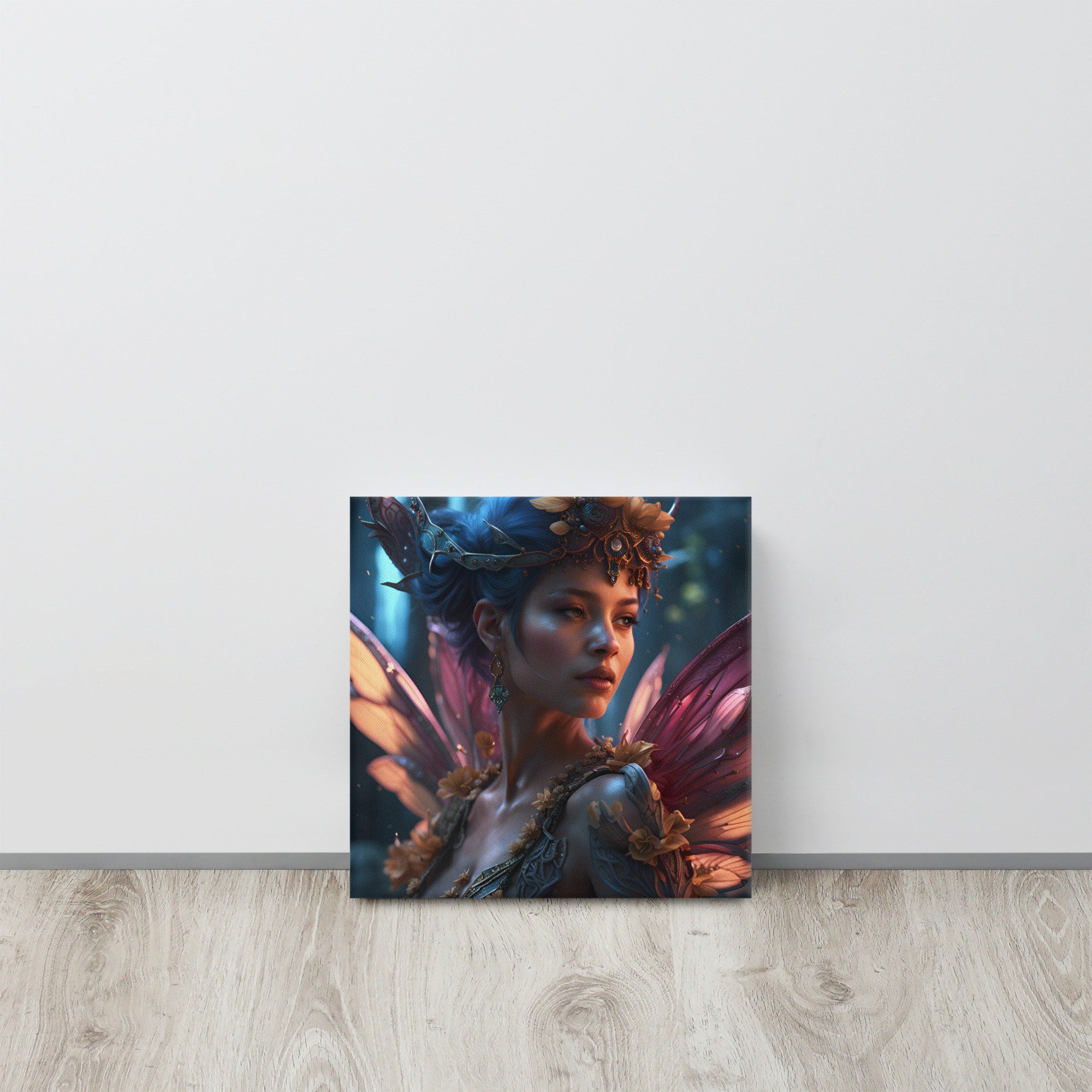 Enchanting Forest Fairy Portrait Fairy Canvas Art Series 3 Beautiful ...