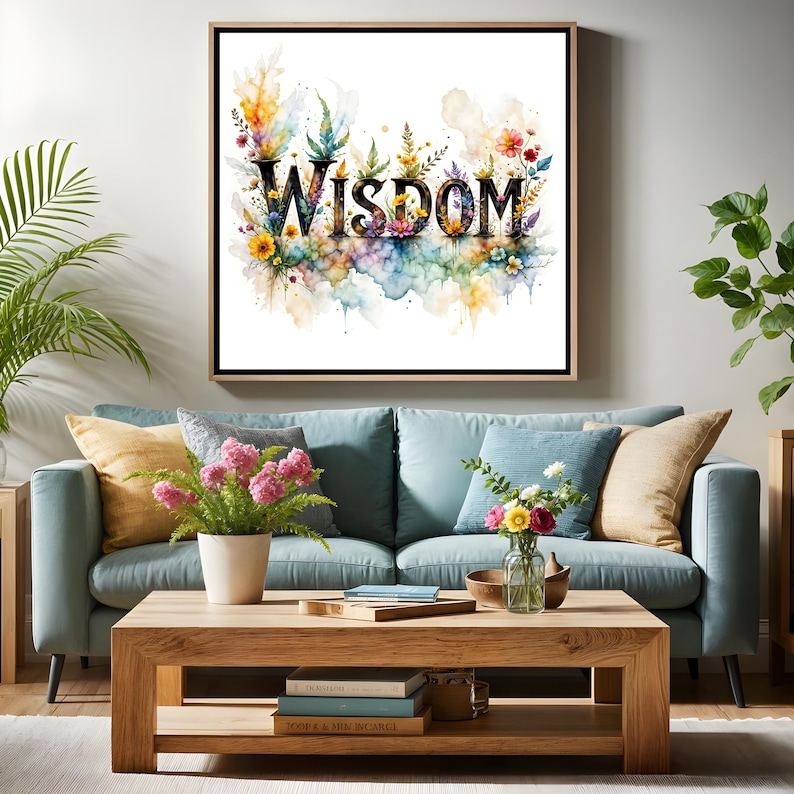 Wisdom Art Prints - Gothic to Watercolor Inspirational Wall Decor (set ...