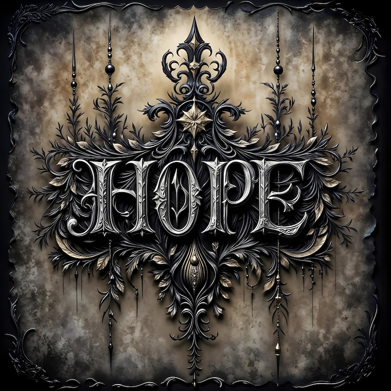 Hope Art Prints: Inspirational Wall Decor Set, 11 Customizable Designs ...