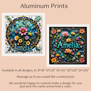 Personalized Name Art Print - Charming Custom Name Art, Amelia Wall Art ...