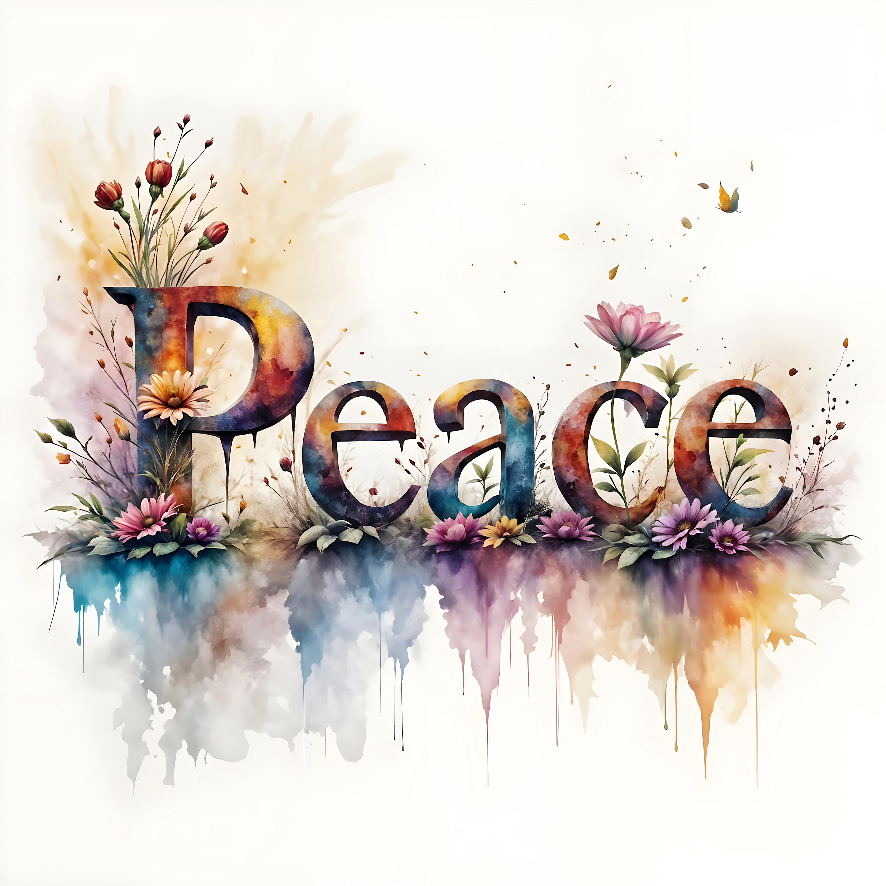 Peace Art Print: 10 Customizable Designs From Watercolor to Gothic ...