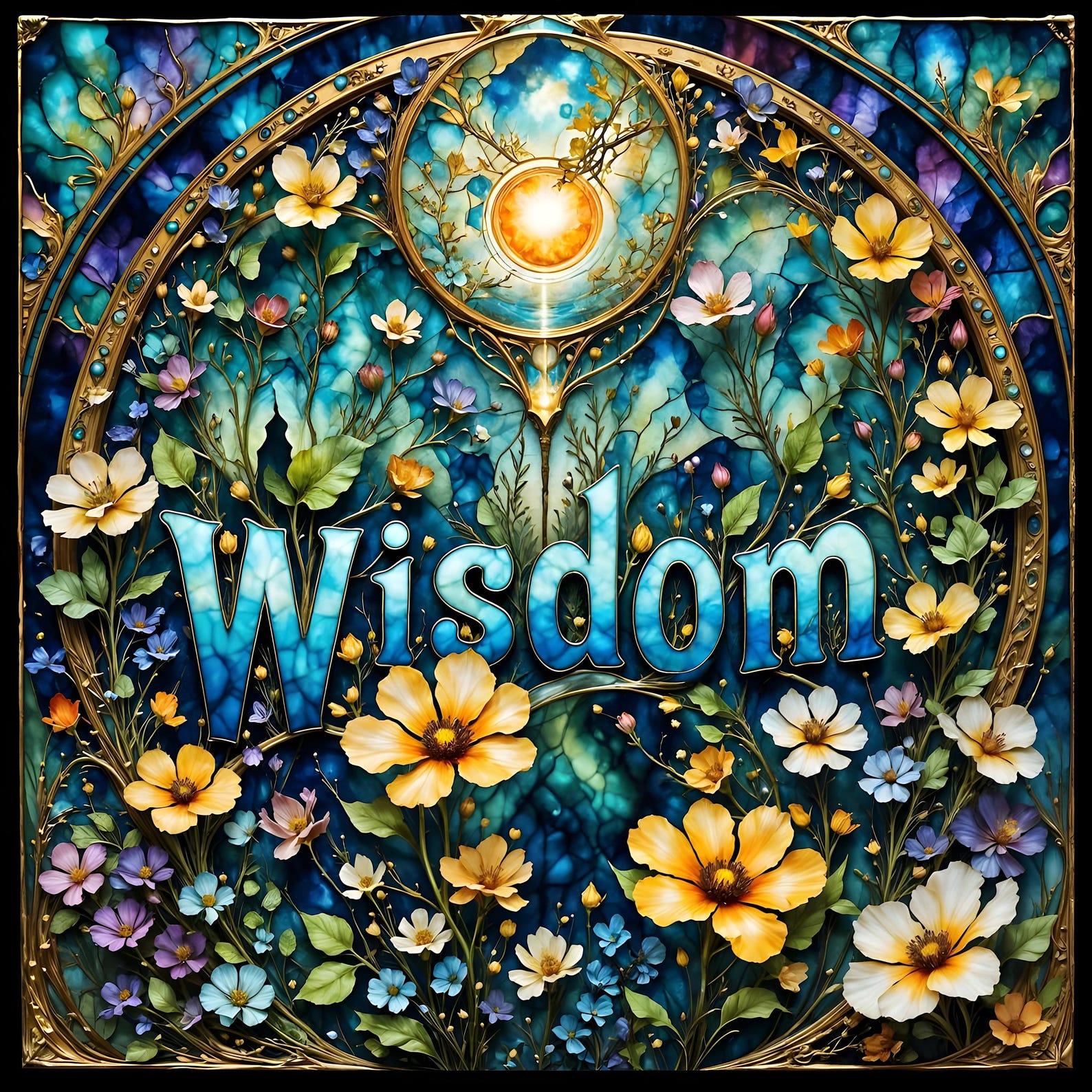 Wisdom Art Prints - Gothic to Watercolor Inspirational Wall Decor (set ...