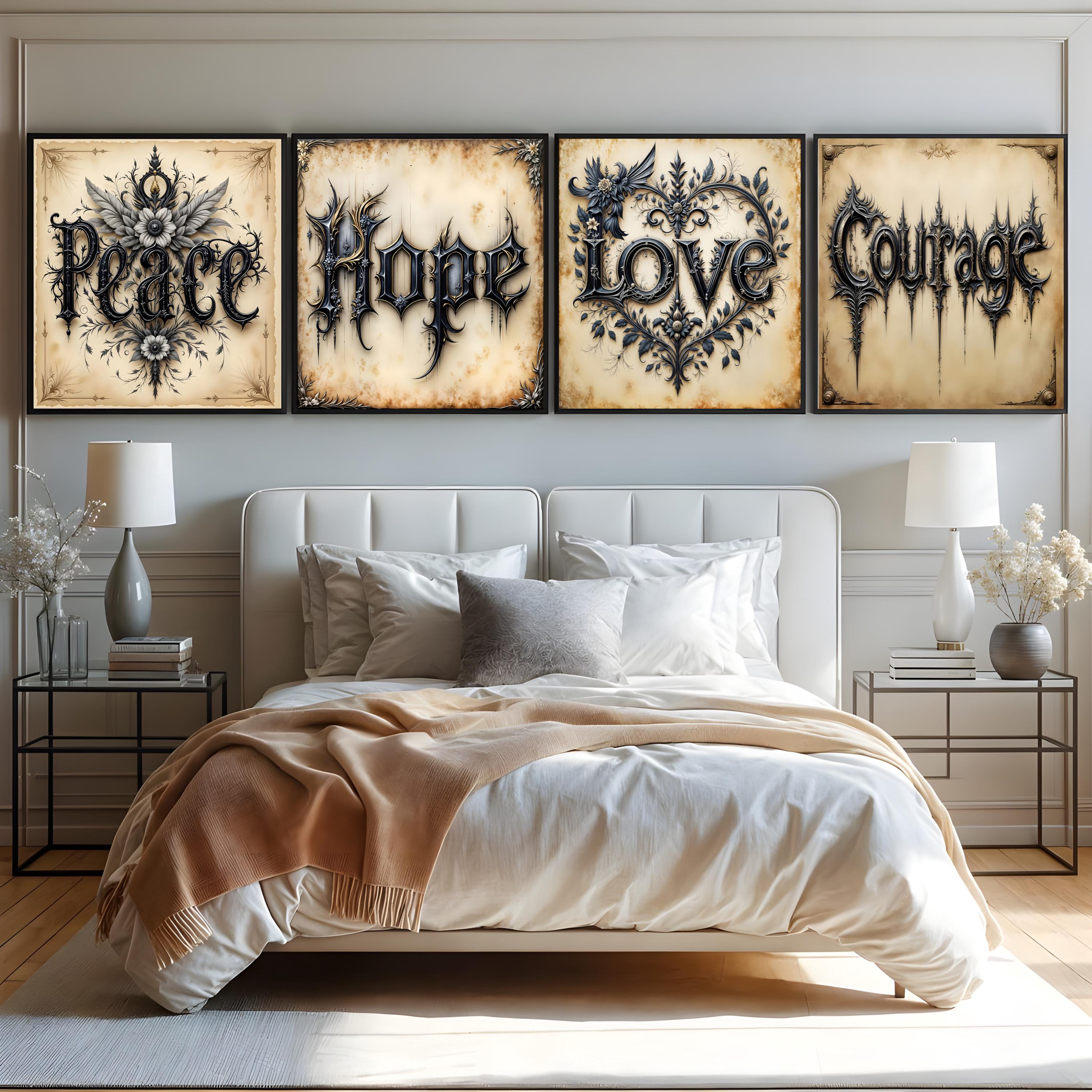 Hope Art Prints: Inspirational Wall Decor Set, 11 Customizable Designs ...
