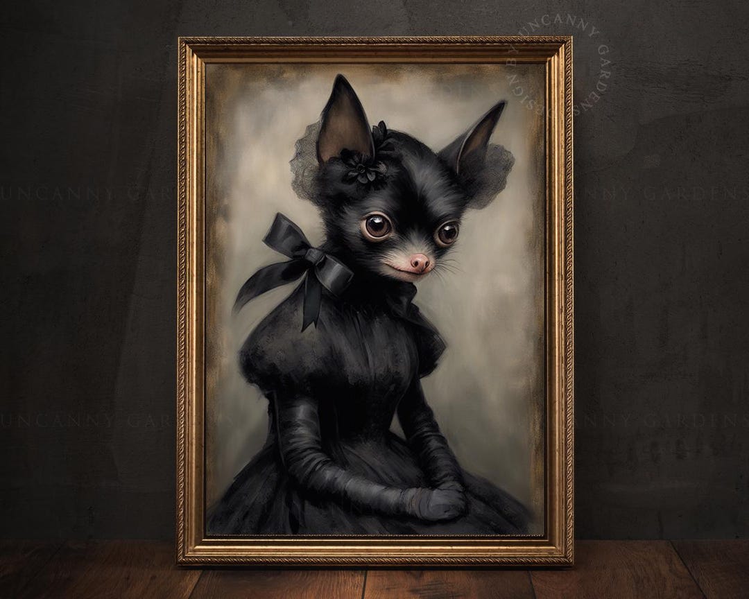 Victorian Bat, Halloween Wall Art, Dark Coquette Room Decor, Moody ...