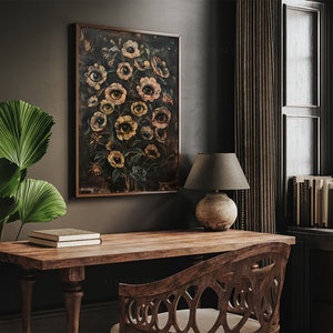 Botanical Goth Print, Victorian Gothic Home Decor, Witchy Goth Room ...