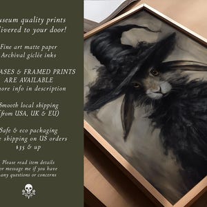 Whimsical Rabbit Witch Art Print, Victorian Rabbit Portrait, Witchy ...