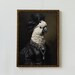 Victorian Cockatoo Portrait Gothic Parrot Wall Art, Dark Academia Print ...