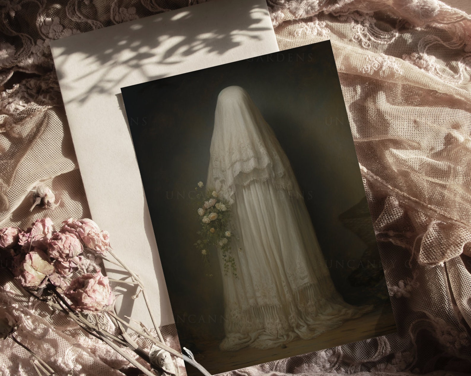 Spooky Bride, Romantic Ghost, Dark Academia Decor, Victorian Goth Decor ...