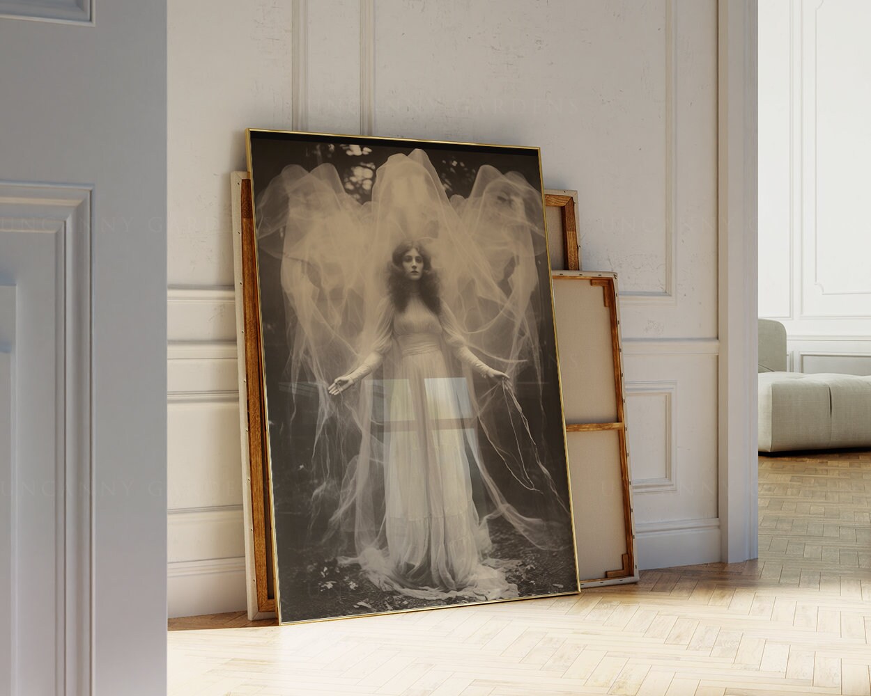 Victorian Haunted Woman, Ectoplasm, Spiritual Medium, Apparition ...