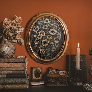 Botanical Goth Print, Victorian Gothic Home Decor, Witchy Goth Room ...