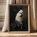 Victorian Cockatoo Portrait Gothic Parrot Wall Art, Dark Academia Print ...