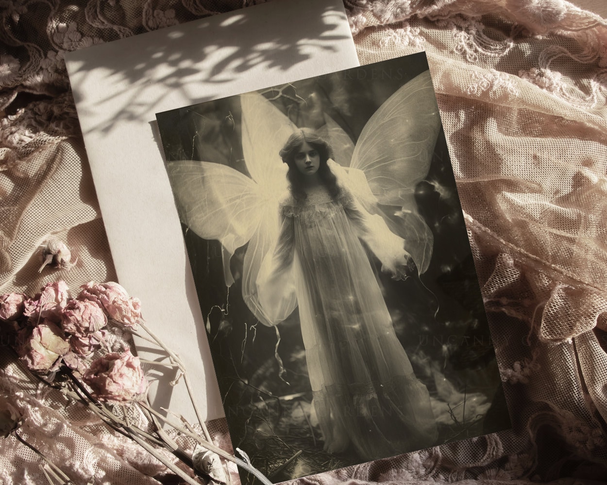 Ethereal Art, Fairy Photo, Rare Vintage Black and White Fairies ...