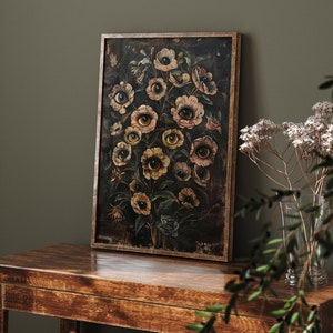 Botanical Goth Print, Victorian Gothic Home Decor, Witchy Goth Room ...