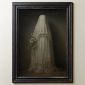 Spooky Bride, Romantic Ghost, Dark Academia Decor, Victorian Goth Decor ...