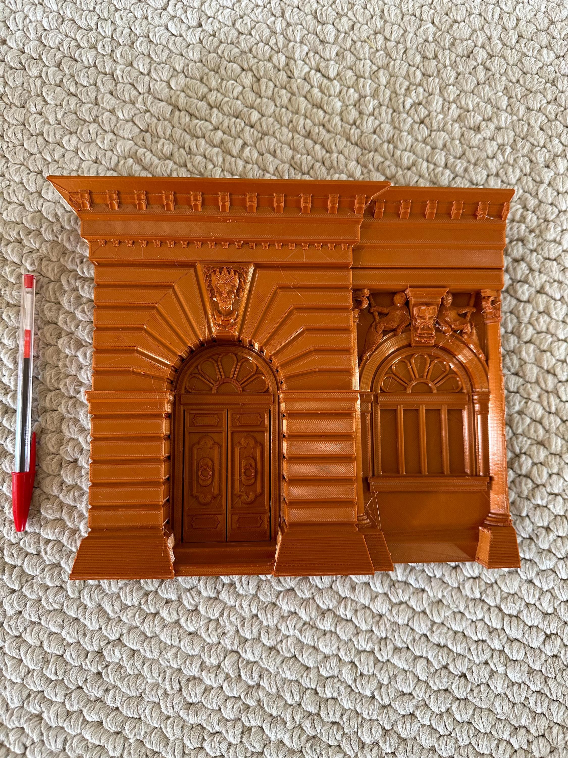 3D Printed Victorian Building Side Panel or Wall Art or Decor - Etsy