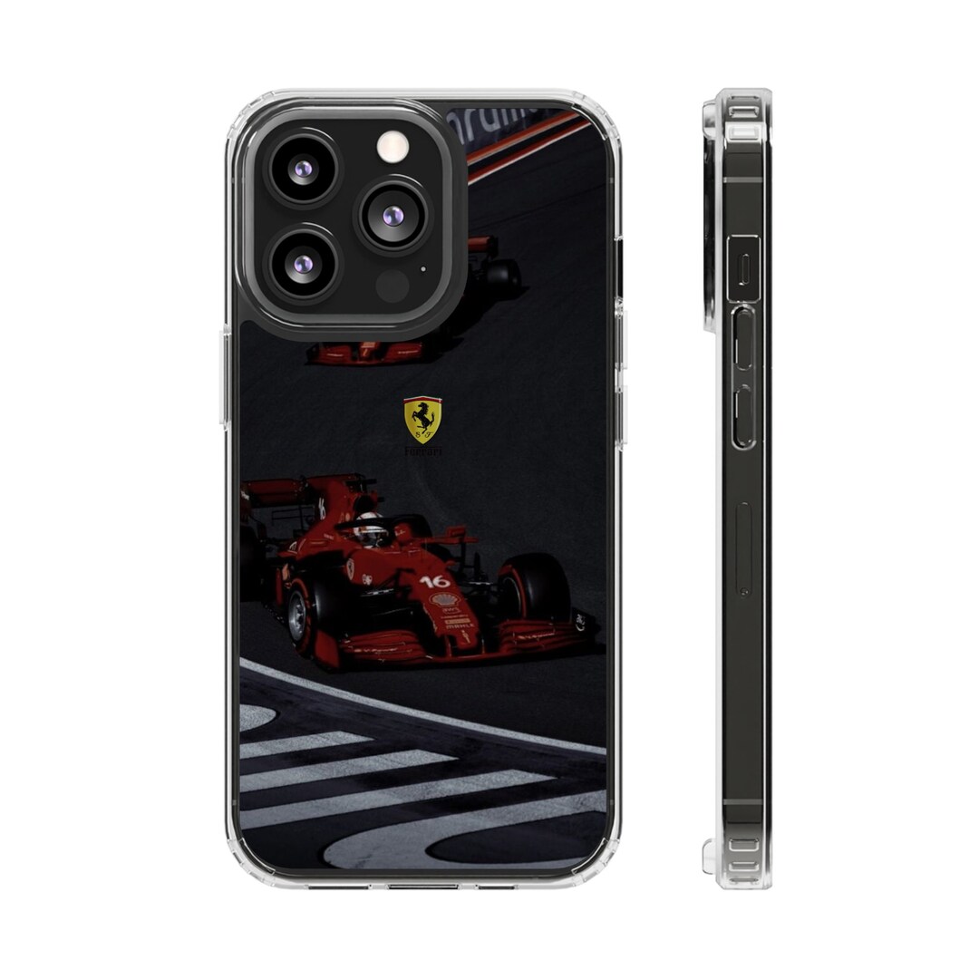Exclusive Ferrari F1 Racing Transparent iPhone Case – #16 Red Speed ...