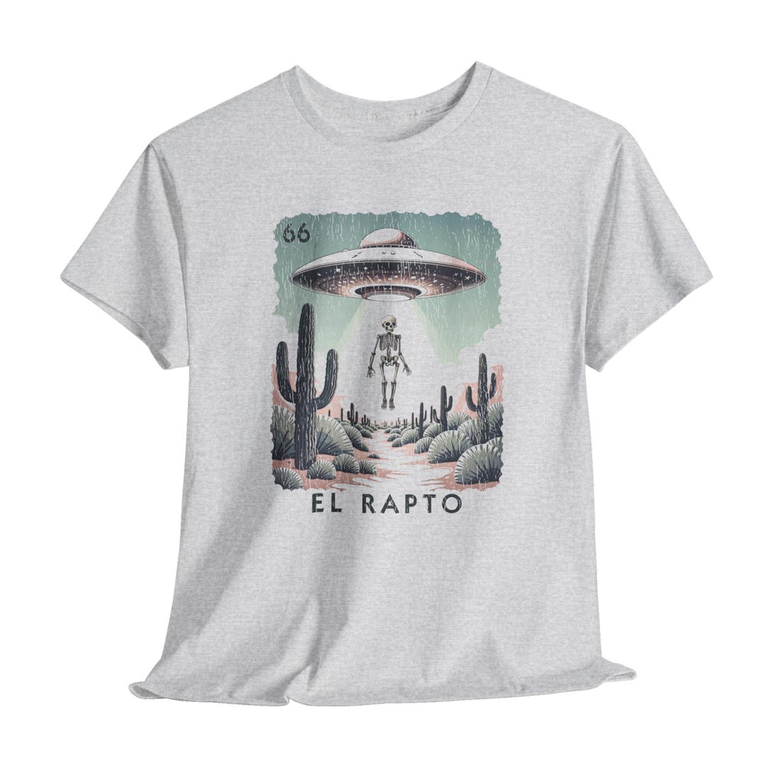 Loteria Mexicana Skeleton UFO Shirt: Day of the Dead, Alien Abduction ...