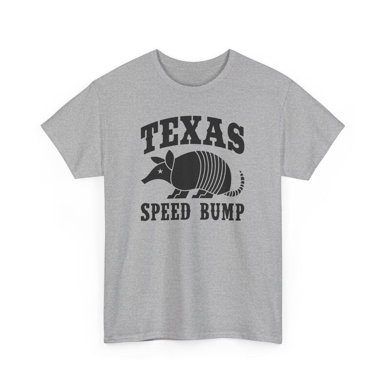 Funny Texas Speed Bump Armadillo Tee, Humorous Texan Souvenir Gift ...