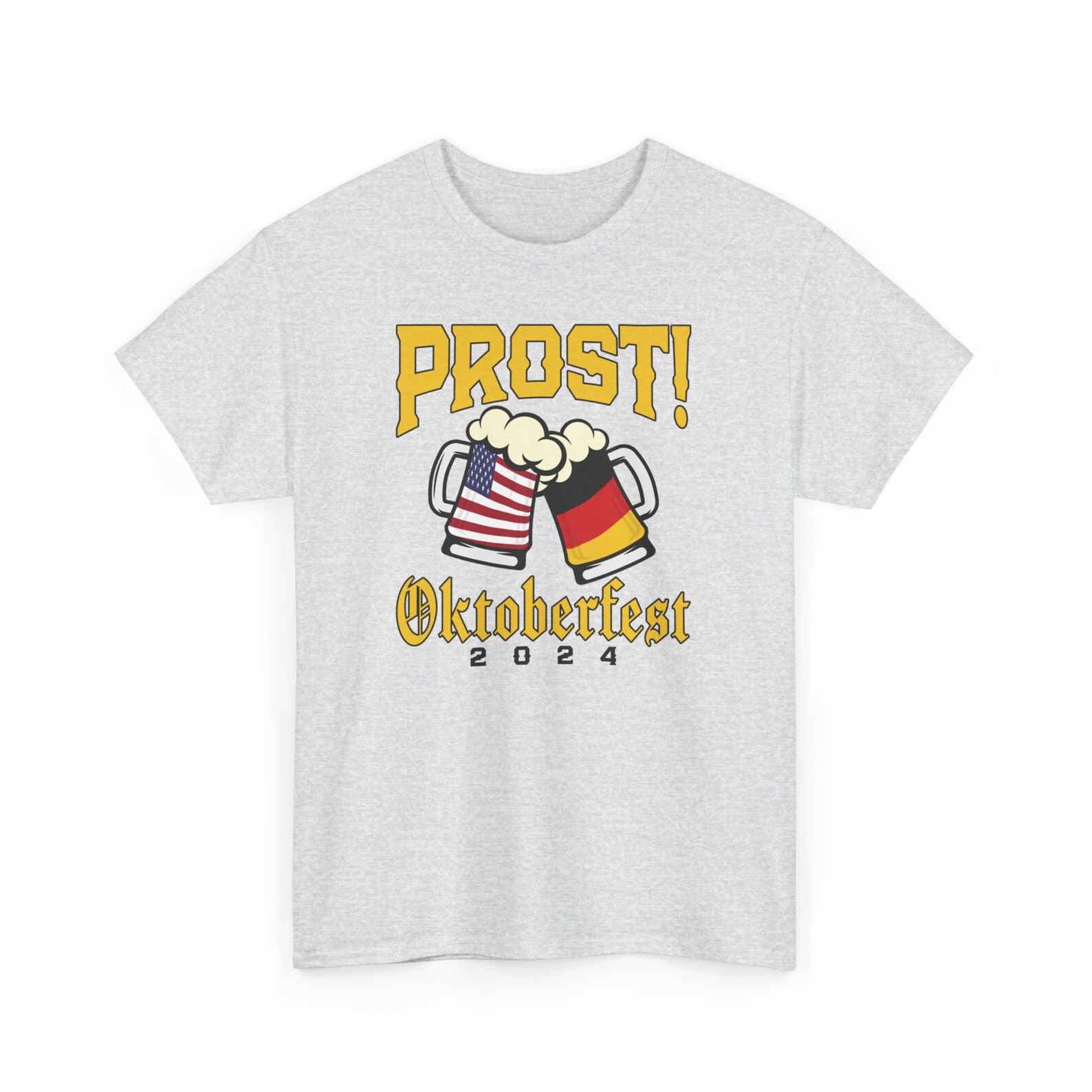 Prost Oktoberfest 2024 German American Flag Beer Mug T-shirt, October ...