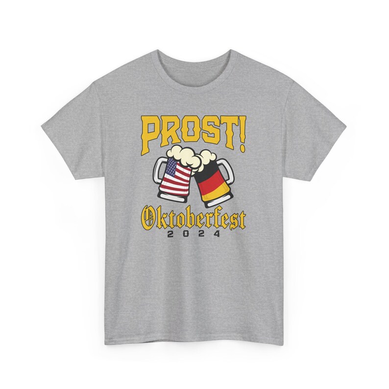 Prost Oktoberfest 2024 German American Flag Beer Mug T-shirt, October ...