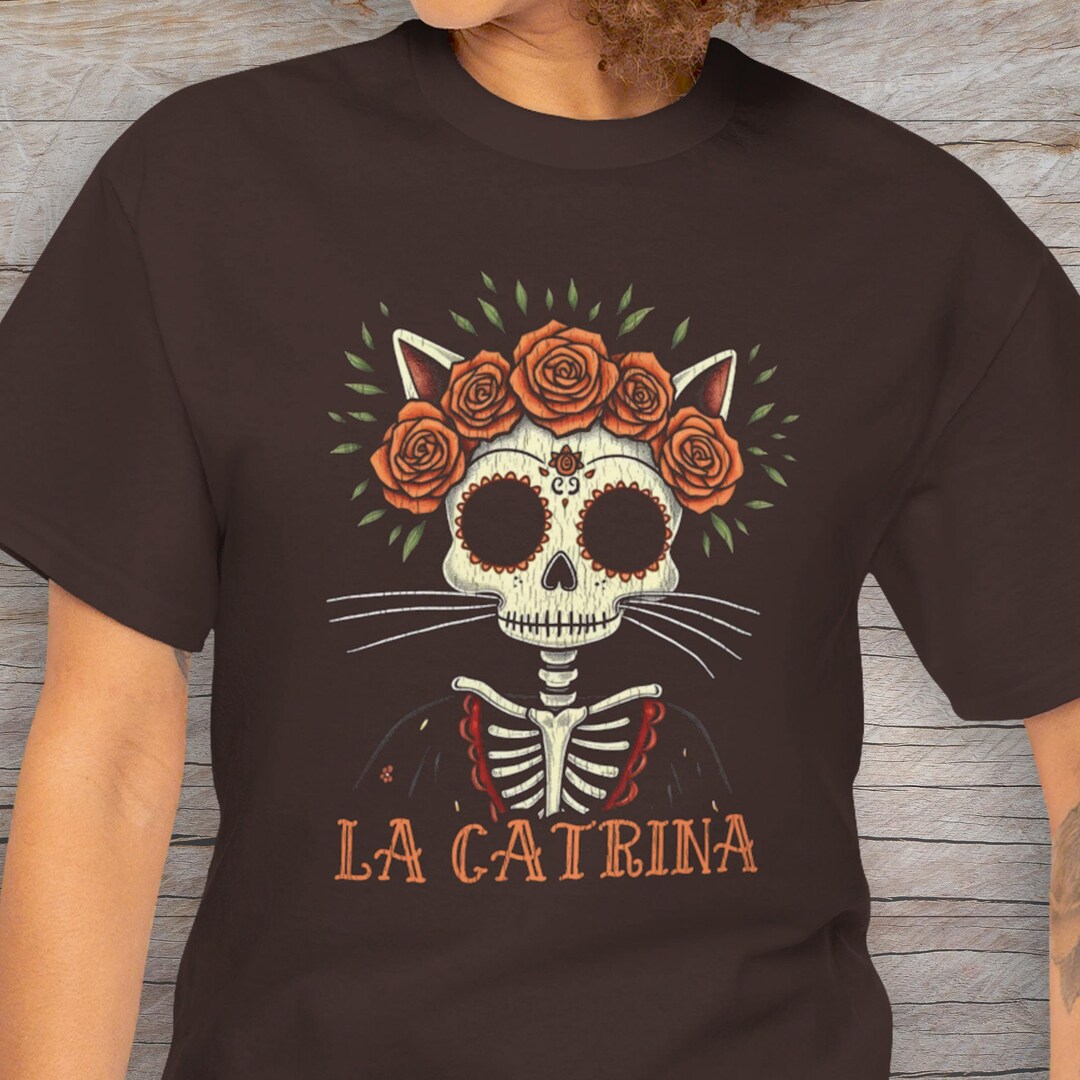 Dia De Los Muertos La Catrina Cat Person Gift, Vintage Day of the Dead ...