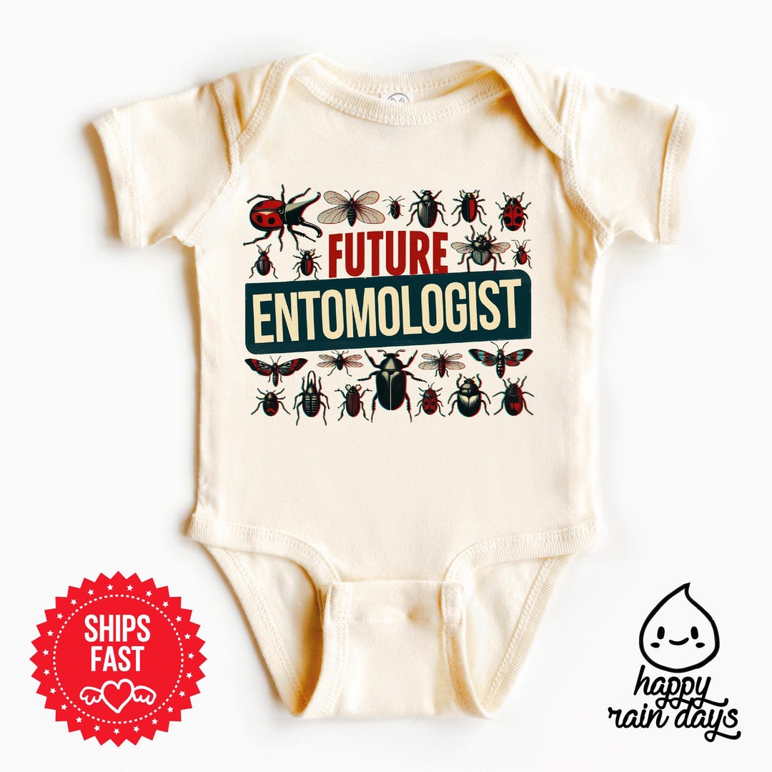 Future Entomologist Onesie® Vintage Zoologist Bodysuit Cute Insect ...