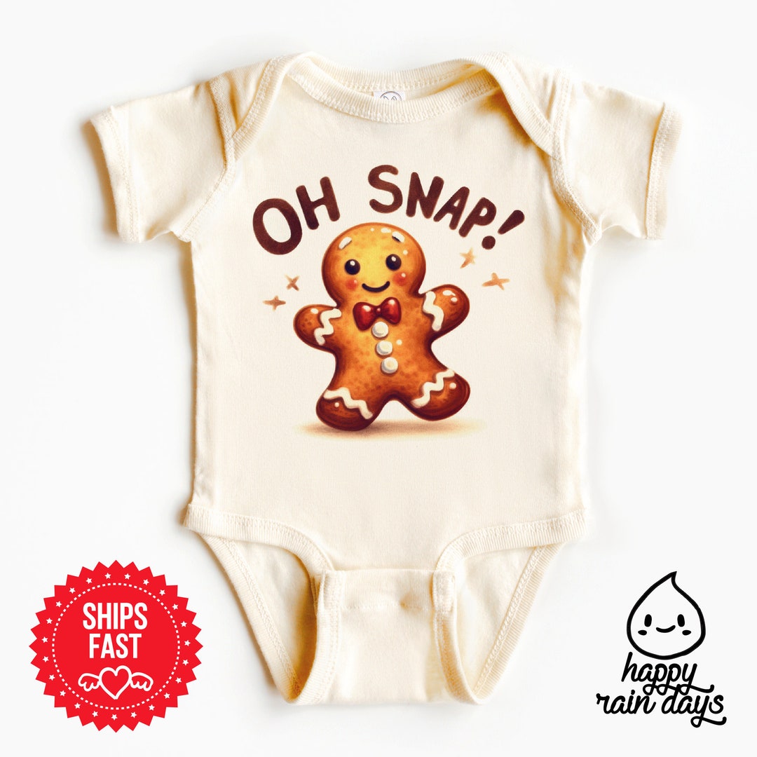 Oh Snap Gingerbread Man Onesie®. Christmas Baby. Christmas Onesie ...