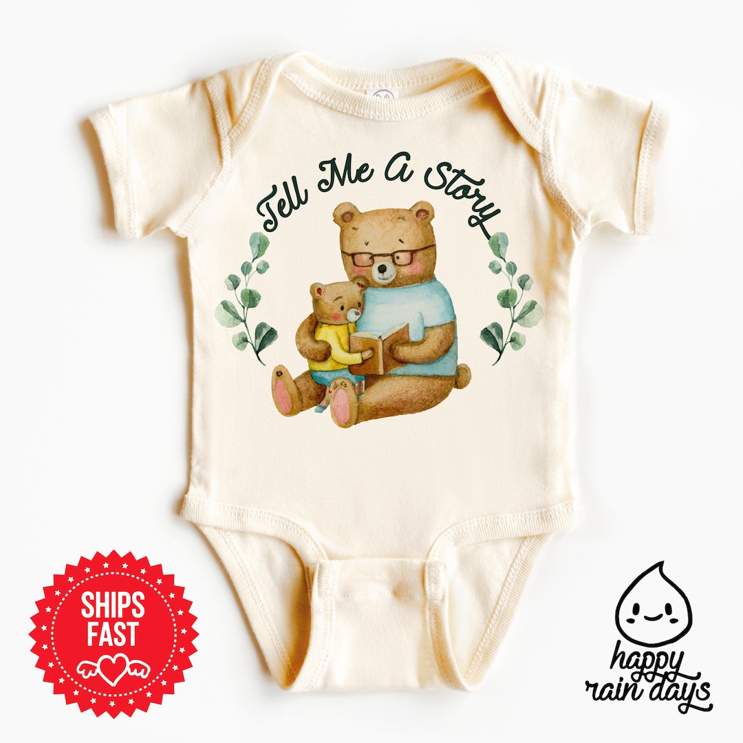 Tell Me a Story Baby Onesie® Reading Baby Onesie Story Baby Onesie® - Etsy