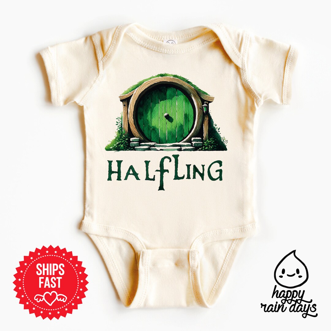 Halfling Onesies® Brand Baby Shirt, Nerdy Baby Gifts, Hobbit Door ...