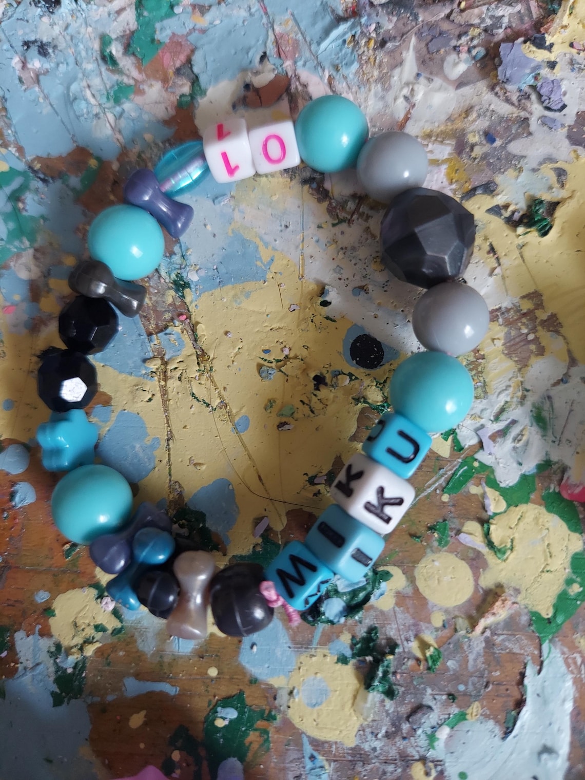 Hatsune Miku Beaded Bracelet - Etsy