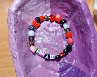 Shadow the Hedgehog Bracelet - Etsy