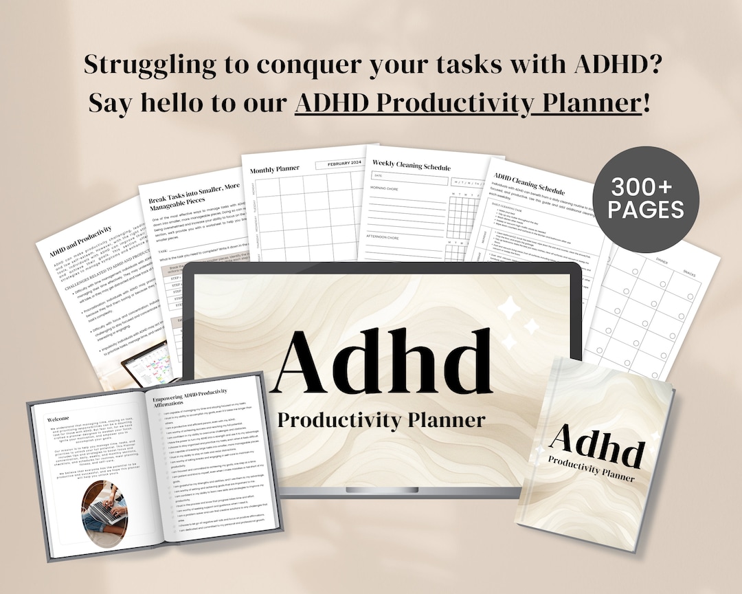 Editable ADHD Planner ADHD Planner Adult Daily Organizer & - Etsy