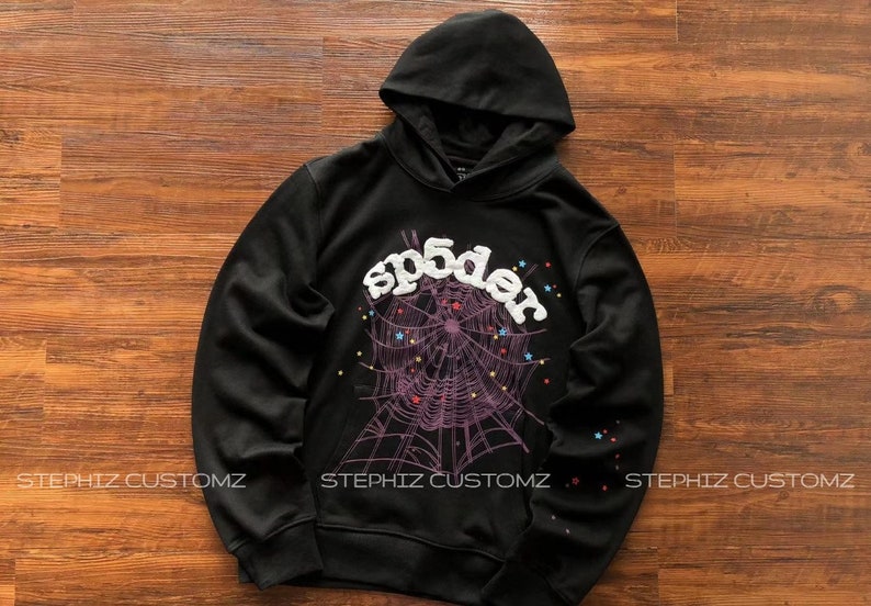 Sp5der Worldwide 555 Black Spider Hoodie - Etsy