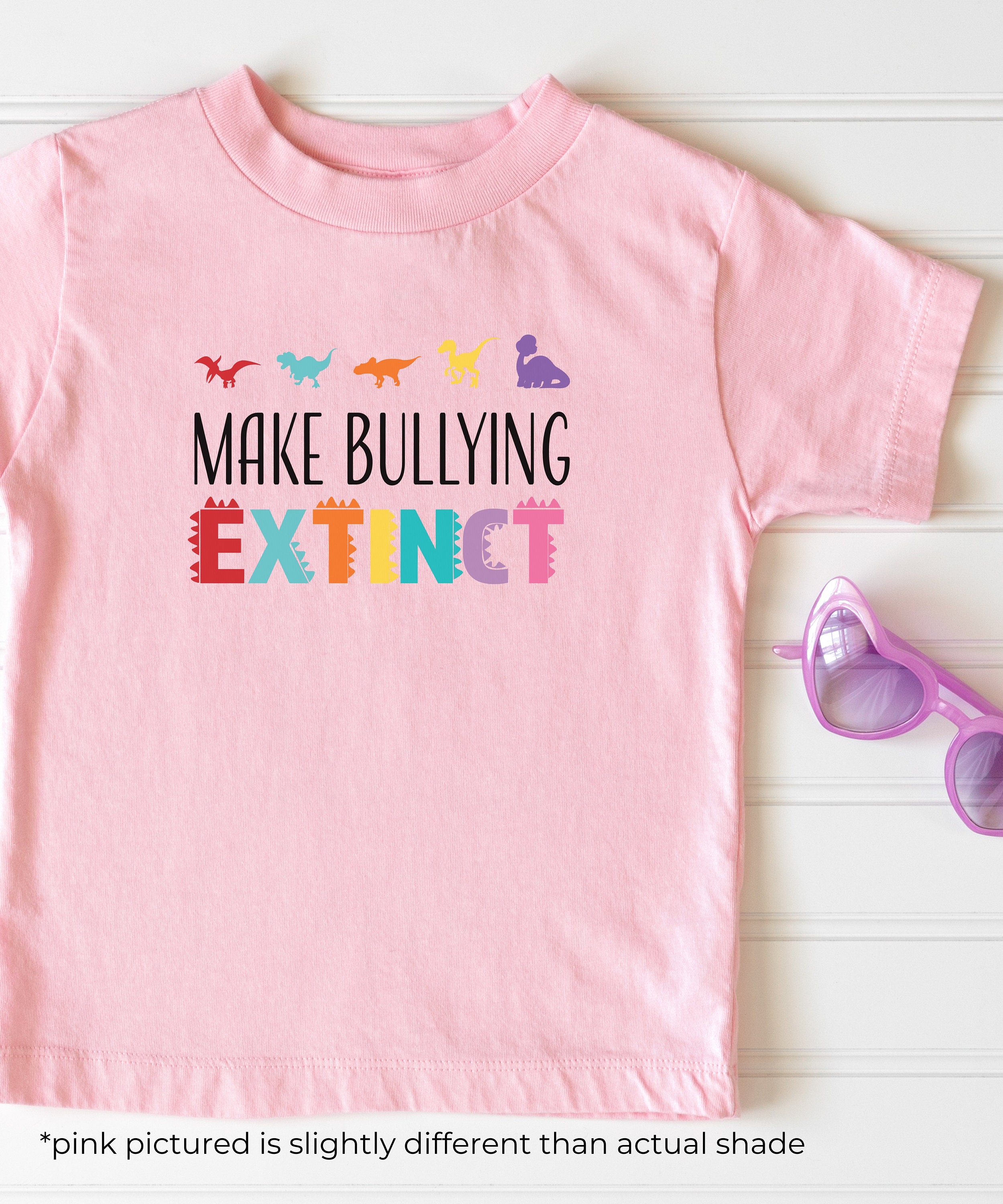 Pink Tshirt Day for Kids, Stop Bullying Shirt Gender Neutral, Anti ...