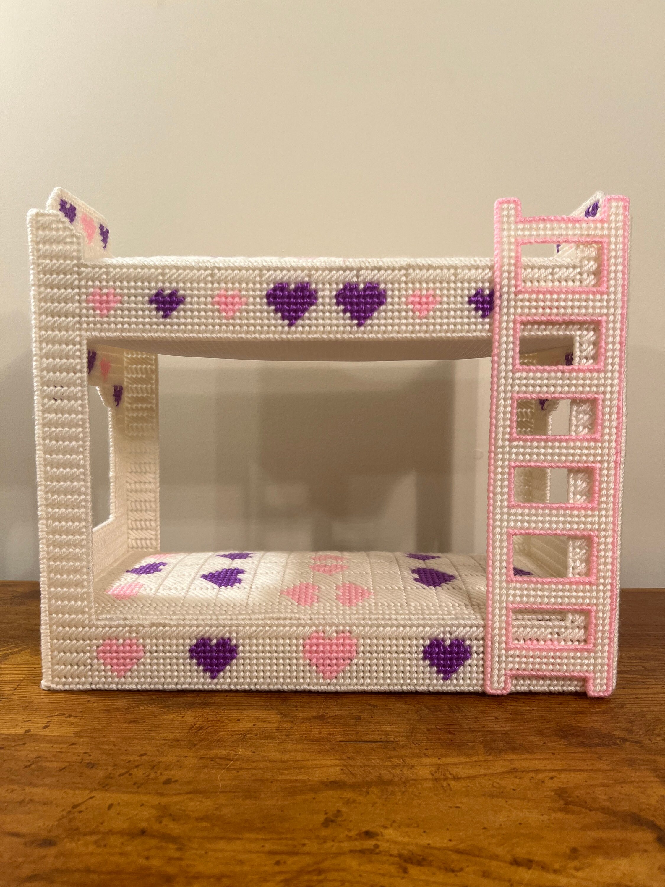 Pastel Princess Bunkbeds | Plastic Canvas Fashion Doll Bedroom ...