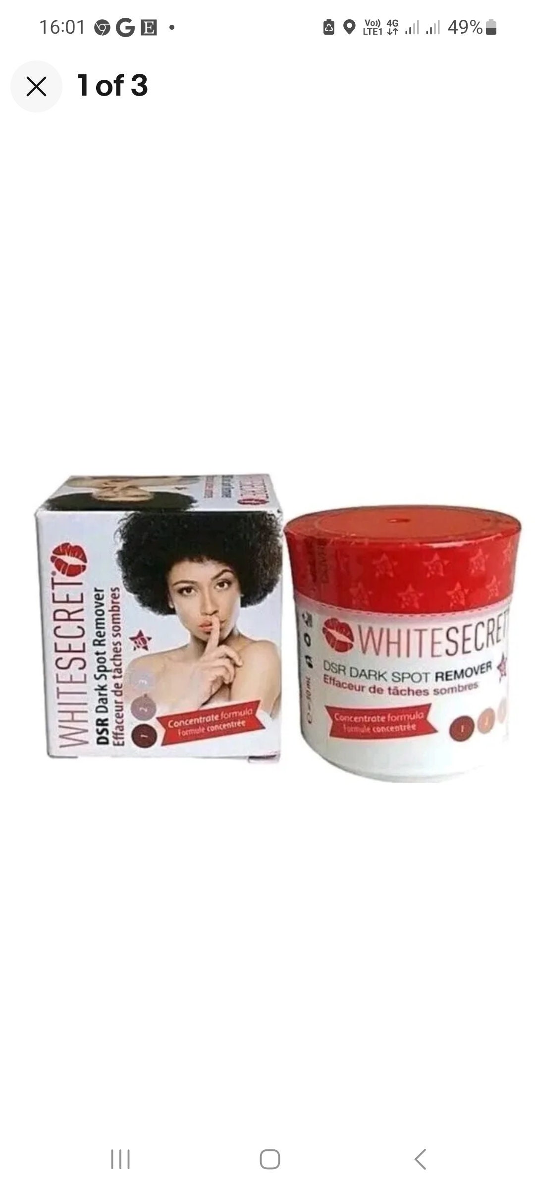 2x White Secret Dark Spot Remover Skin Even Toning Cream for - Etsy
