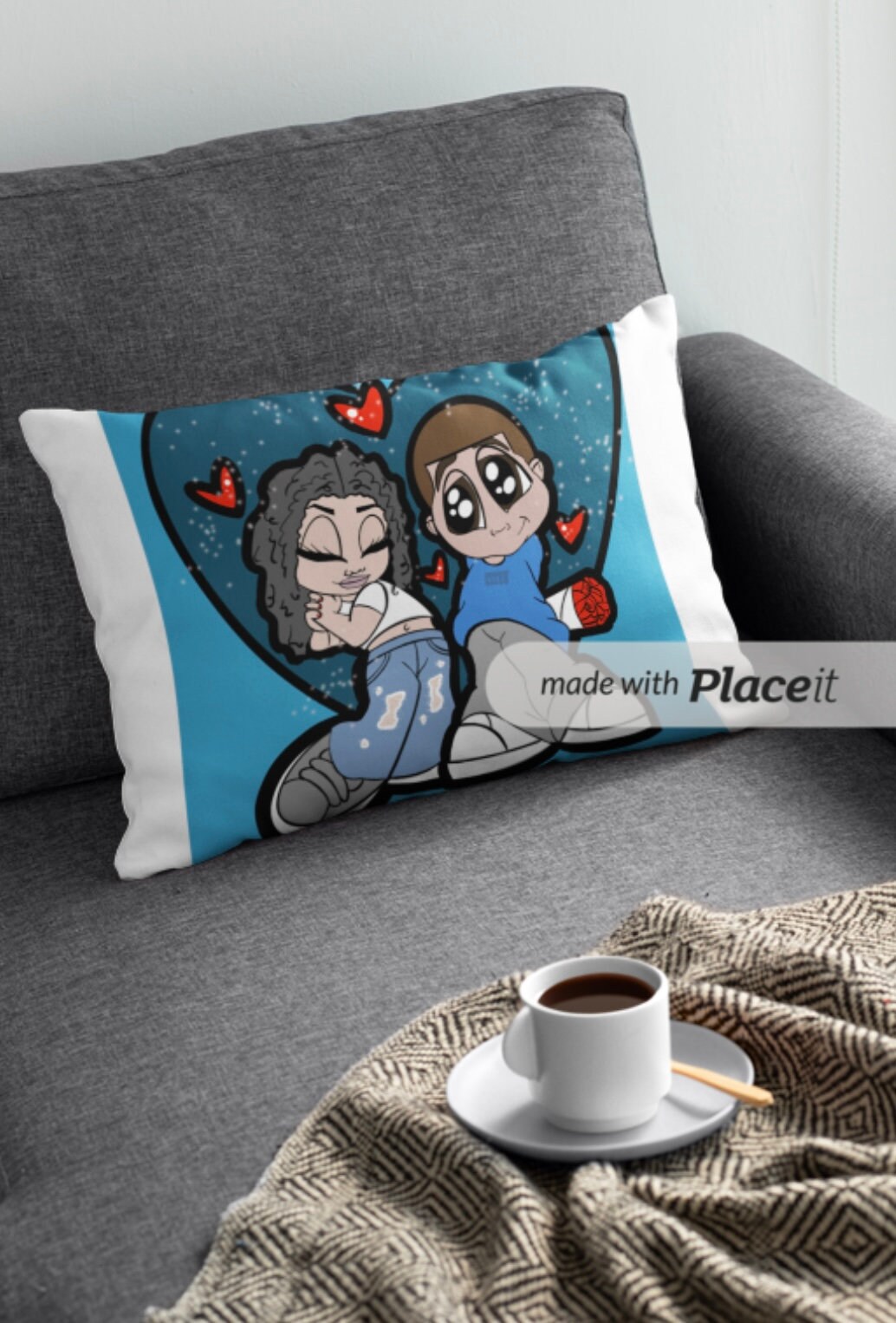 Custom Chicano Love Couple Digital Art Etsy