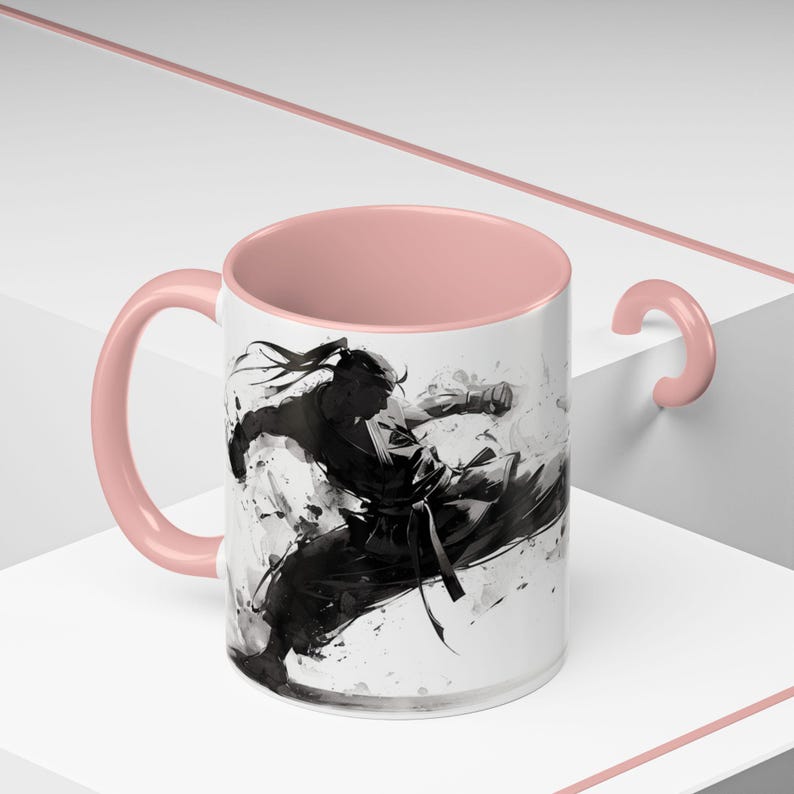 Karate Ink Splash Mug - Martial Arts Cup, Black Belt Gift, Karateka ...