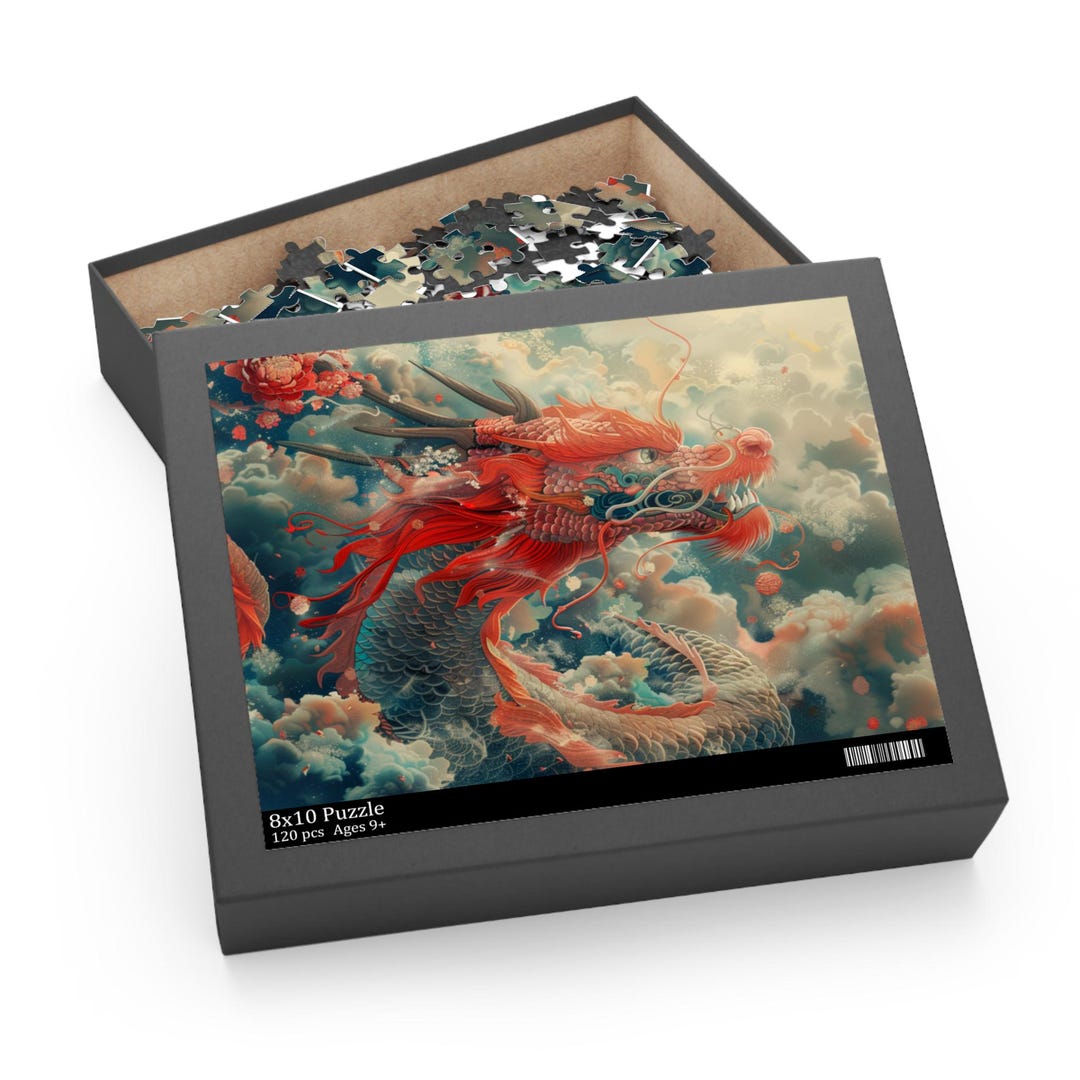 Celestial Dragon Puzzle, Asian Fantasy Jigsaw -120, 252, 500 Pieces ...