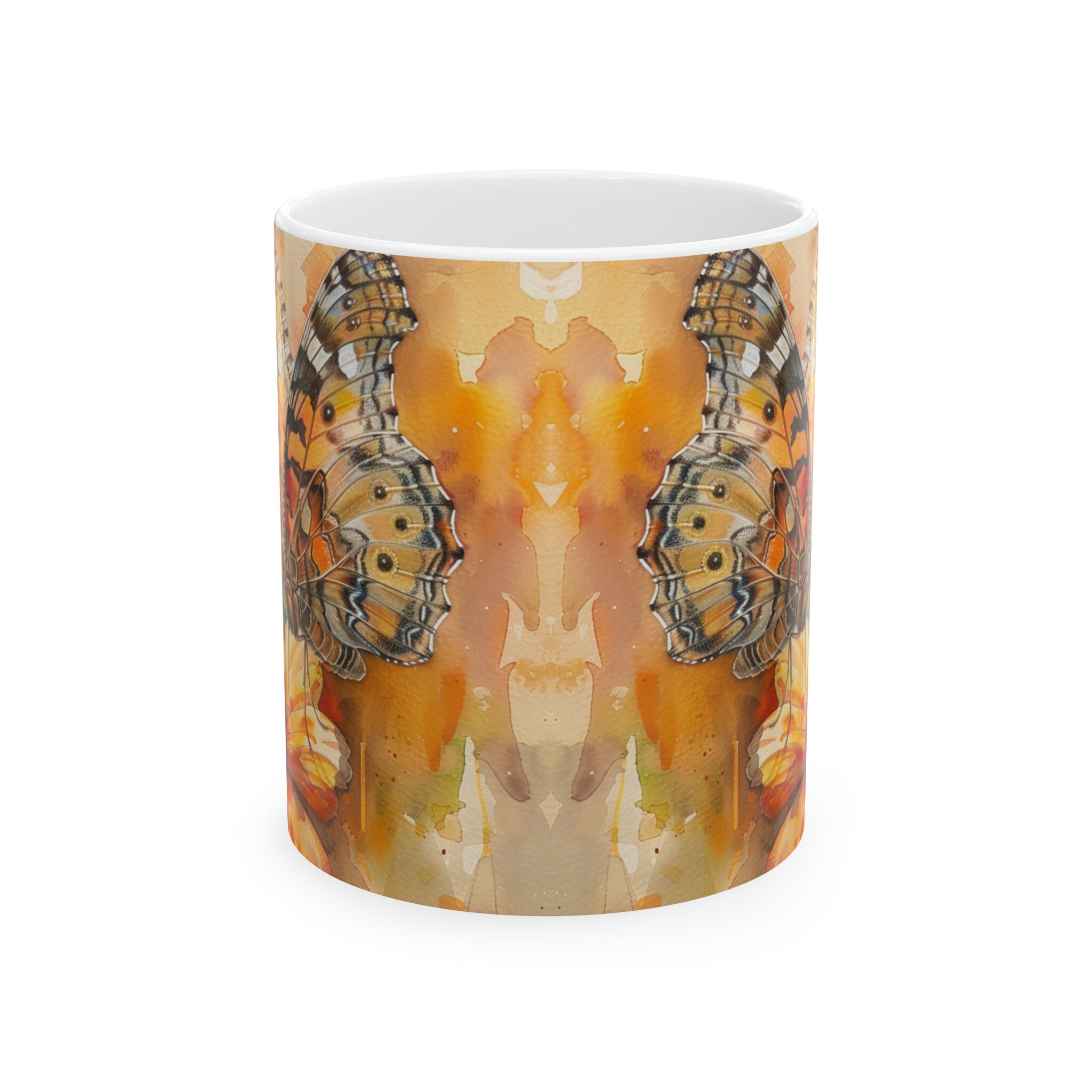 Whimsical Butterfly Mug Floral Butterfly Mug Butterflies Mug Butterfly ...
